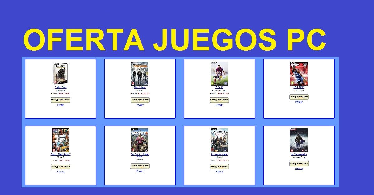 Oferta Juegos PC Comprar Por Menos de 10 Euros